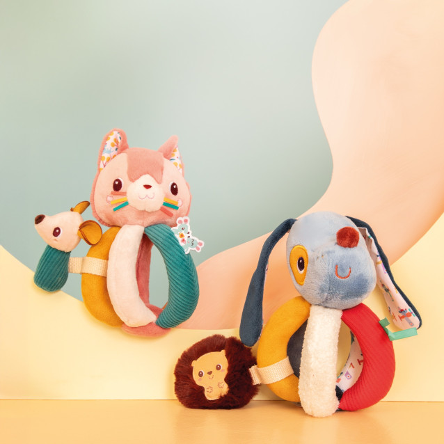 Hochet bébé - Hochet peluche, anneau de dentition - LILLIPUTIENS ...
