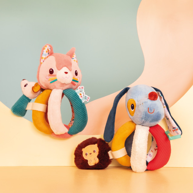 Hochet bébé - Hochet peluche, anneau de dentition - LILLIPUTIENS ...